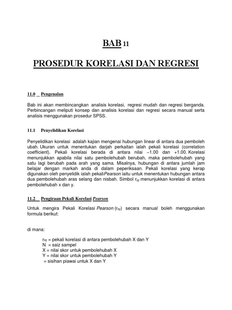 Analisis Pekali Regresi | PDF