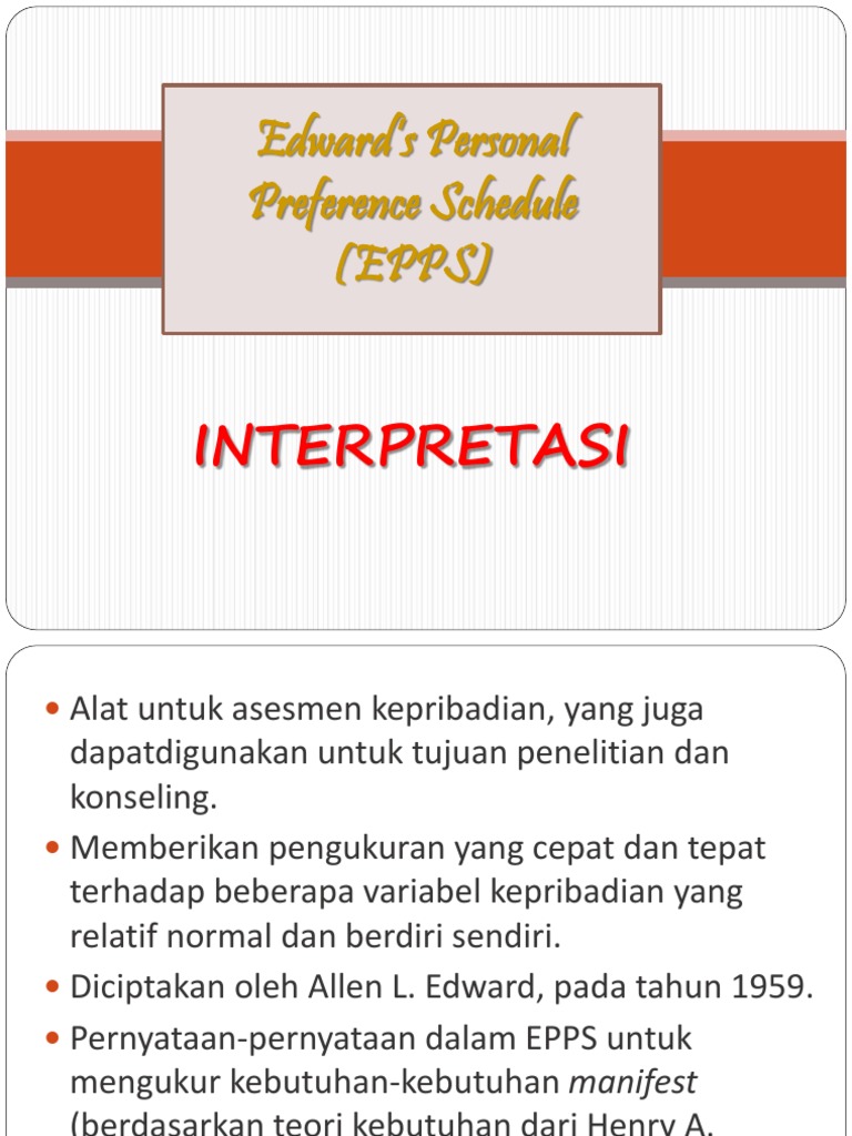 Interpretasi EPPS | PDF