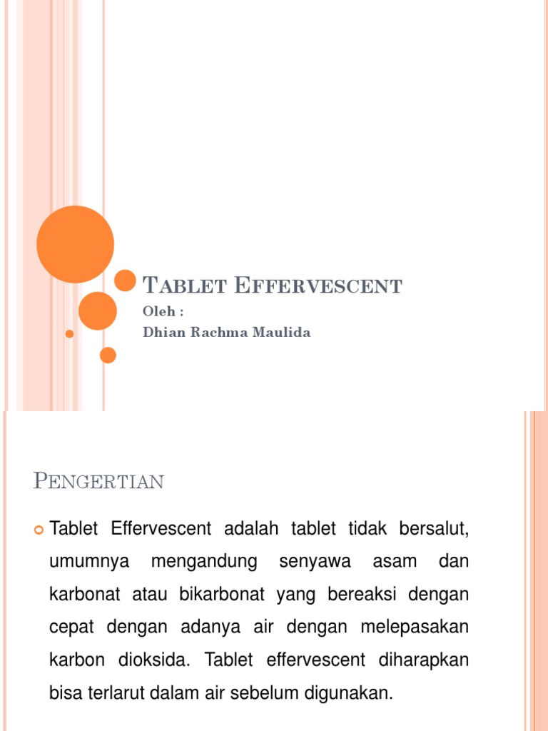 Tablet Effervescent | PDF