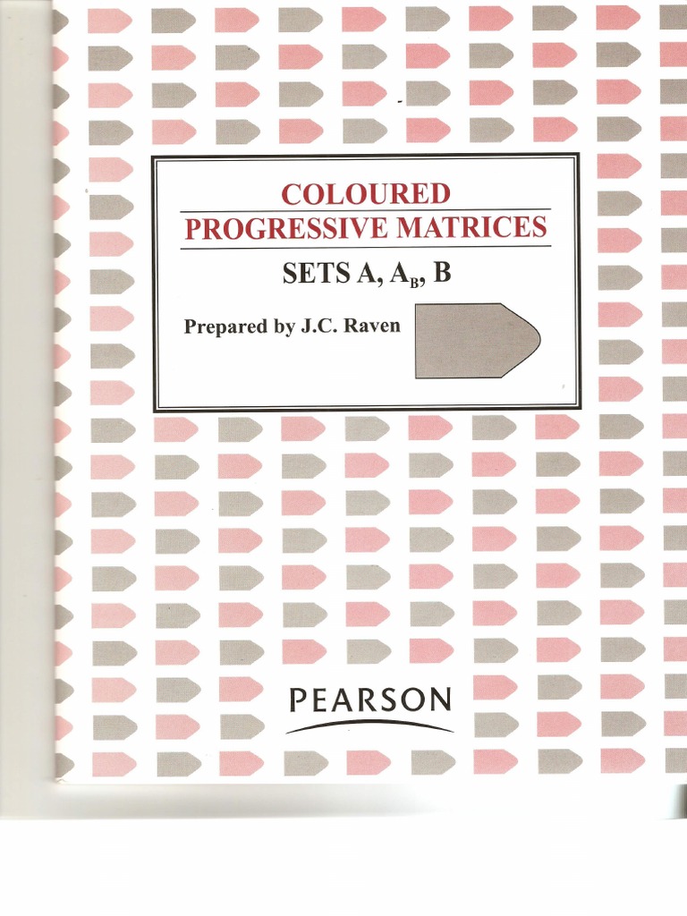 Coloured Progressive Matrice Sets A, Ab, B | PDF