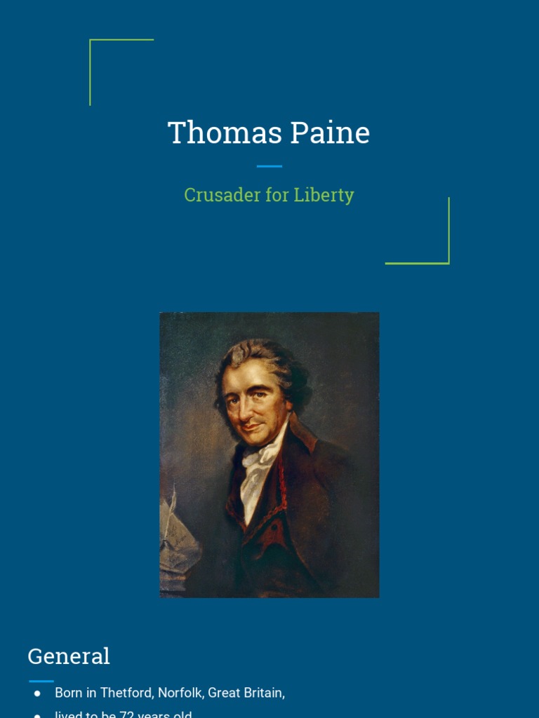 Thomas Paine: Founding Father of Liberty | PDF | Thomas Paine ...
