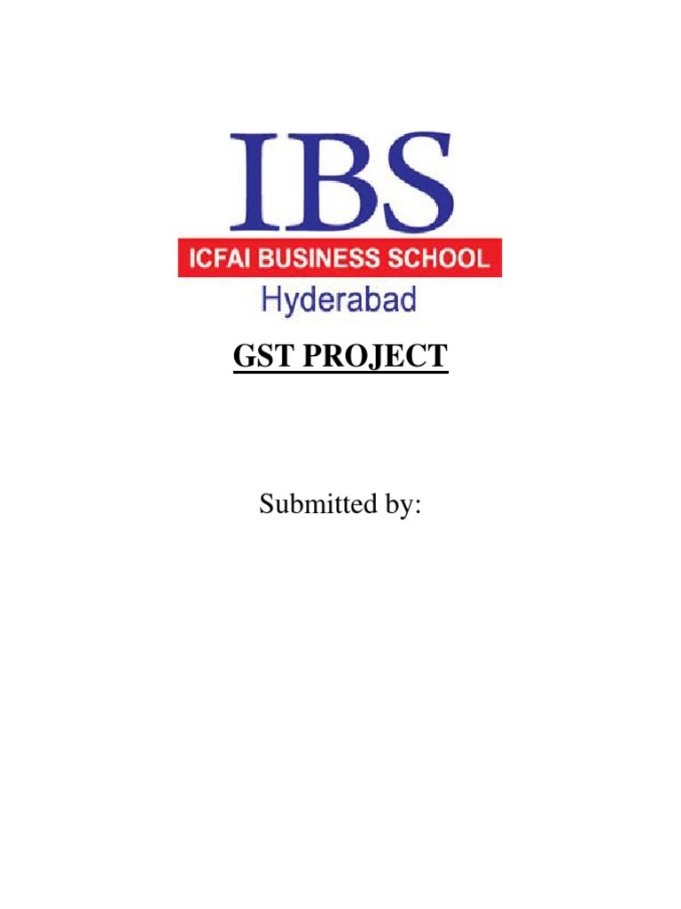 GST Project: Submitted by | PDF