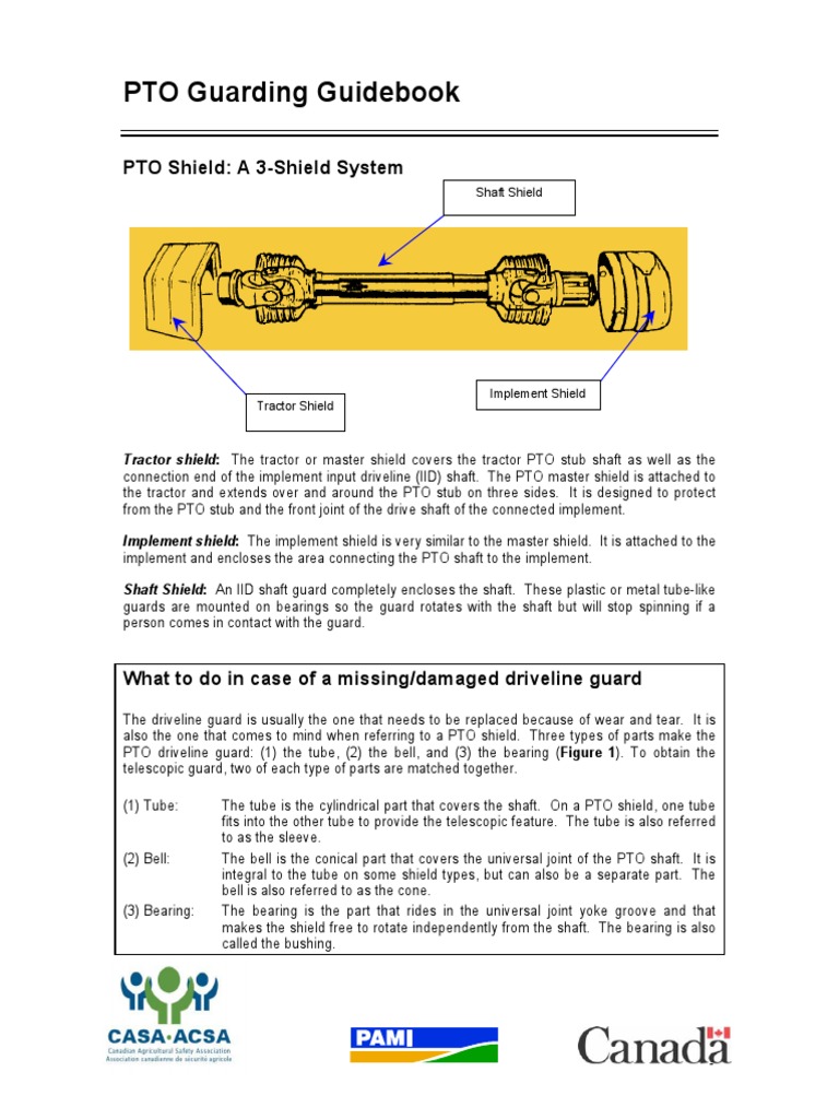 PTO Guarding Guide | PDF | Engineering | Manufactured Goods