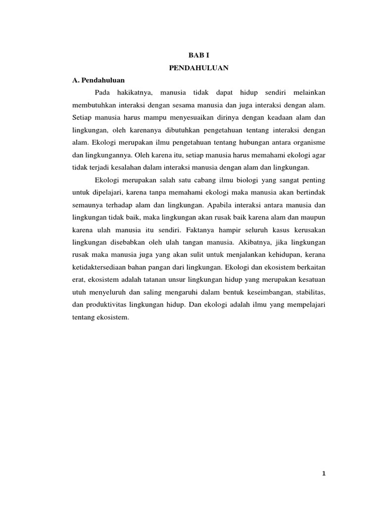 Ekosistem Dan Ekologi Pdf Pdf Ilmu Sosial
