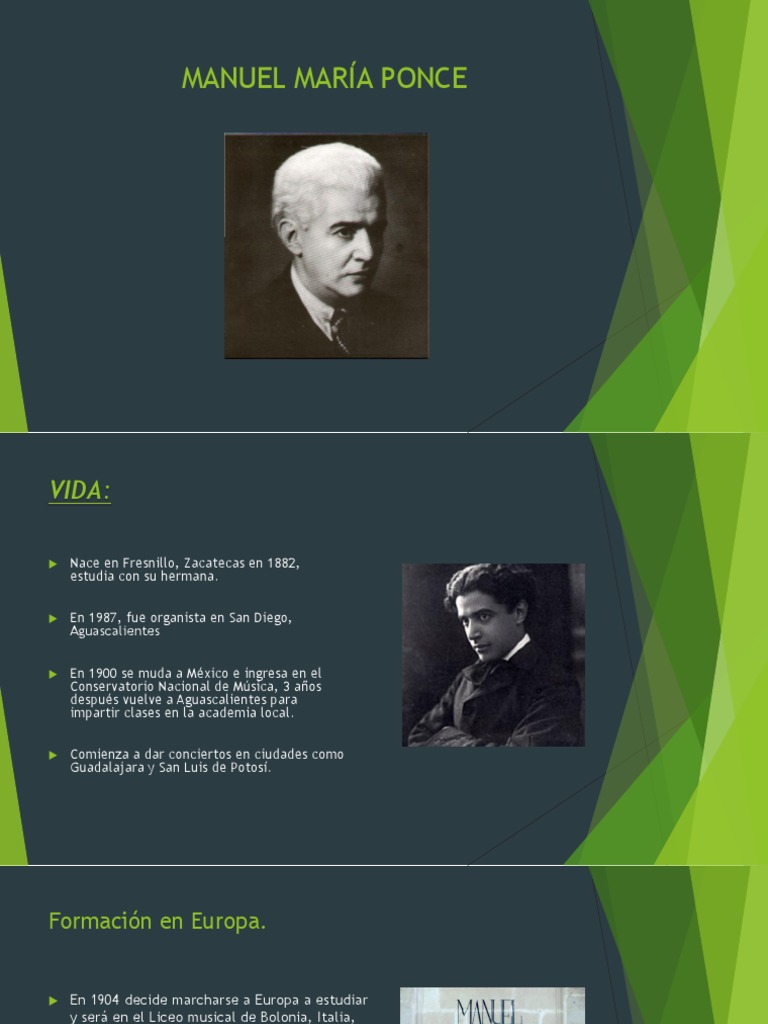 Manuel María Ponce, Vida y Obra | PDF | Música clásica | Las artes ...