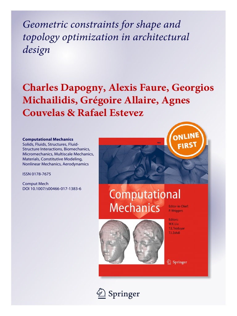 Geometric Constraints | PDF | Mathematical Optimization | Elasticity ...