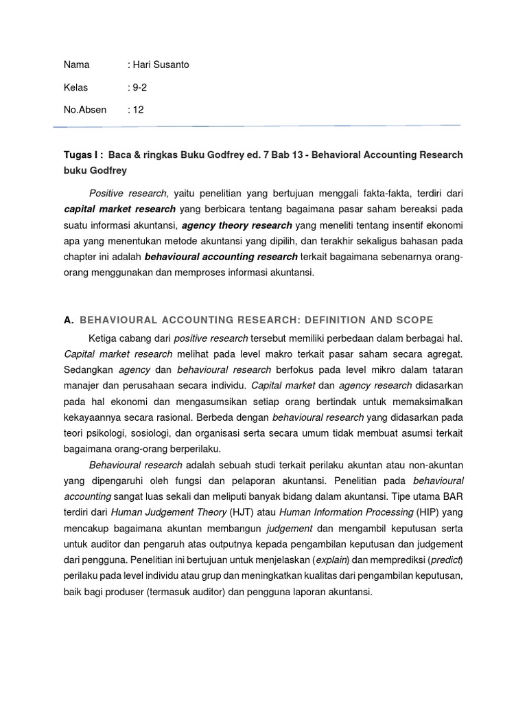 Chap.14 Behavioral Accounting Isu Terkini | PDF | Karier & Perkembangan