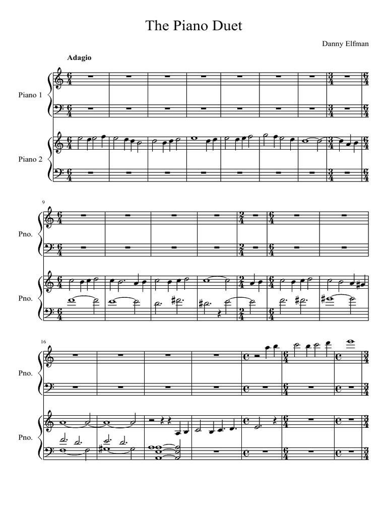 Piano Duet | PDF | Piano | Elements Of Music