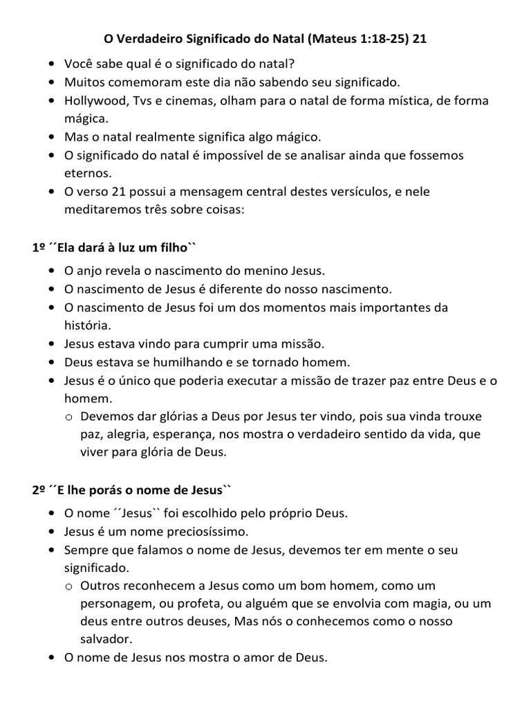 Verdadeiro Significado Do Natal Jesus Um Natal De Reflexão:
