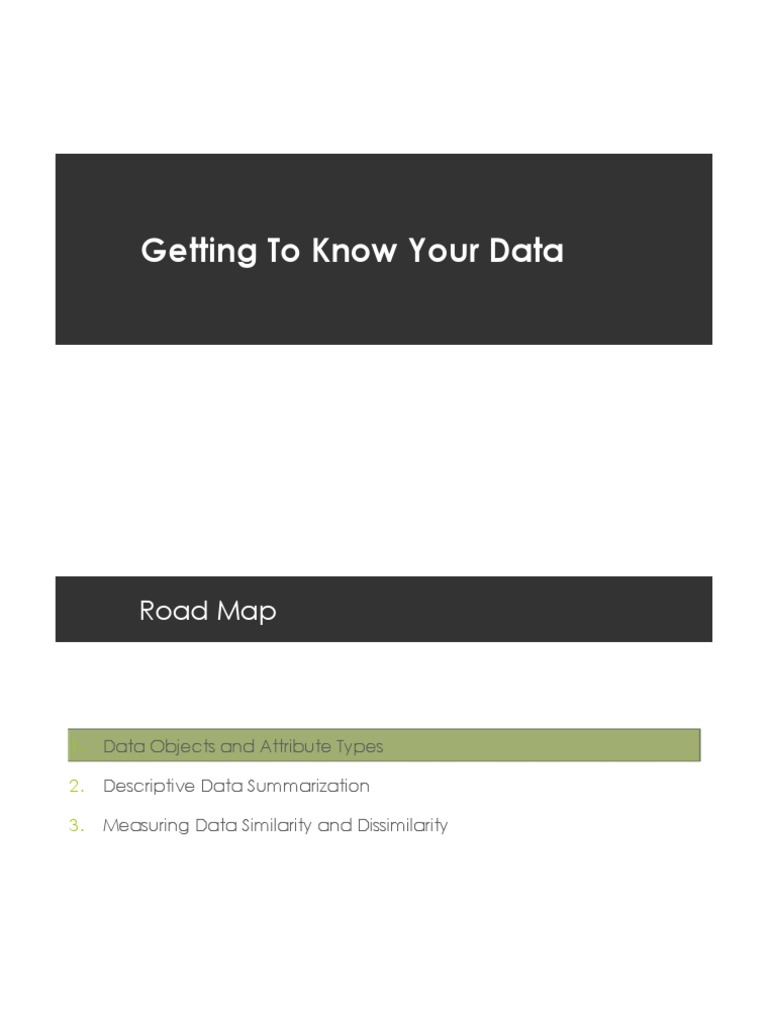 Getting To Know Your Data | PDF | Mode (Statistics) | Percentile