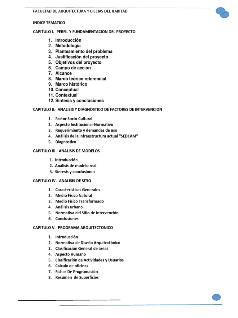 Indice Tematico Proyecto de Grado | PDF | Razonamiento inductivo ...