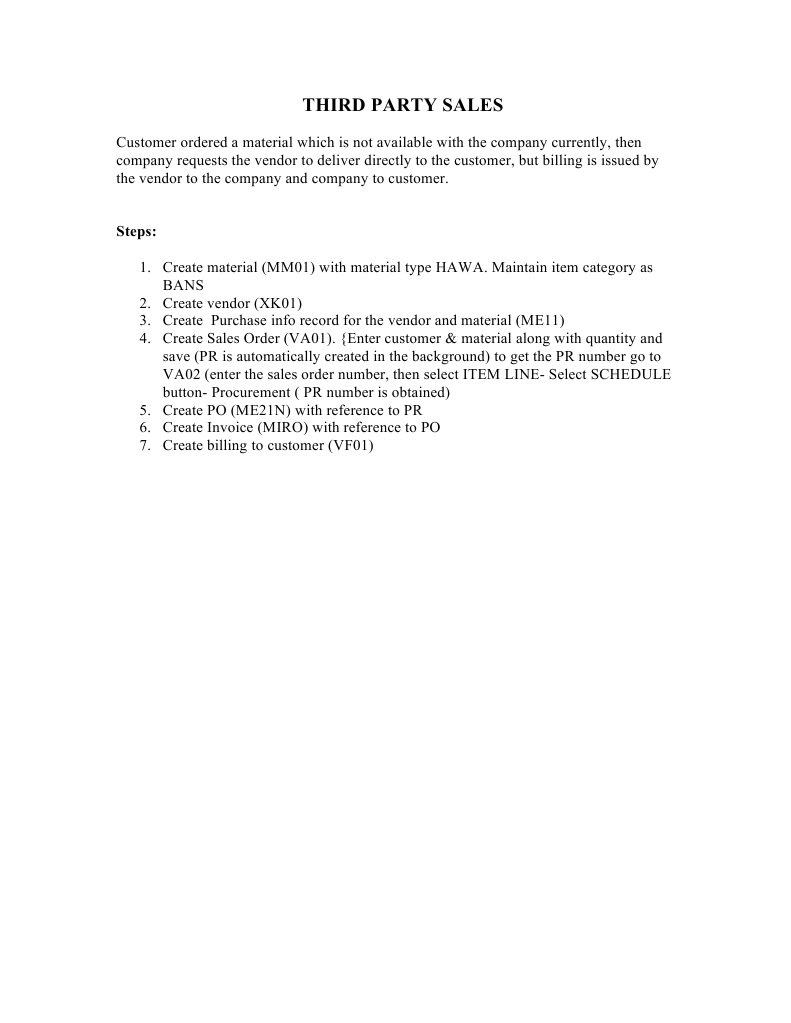 Third Party Sales Process Guide | PDF