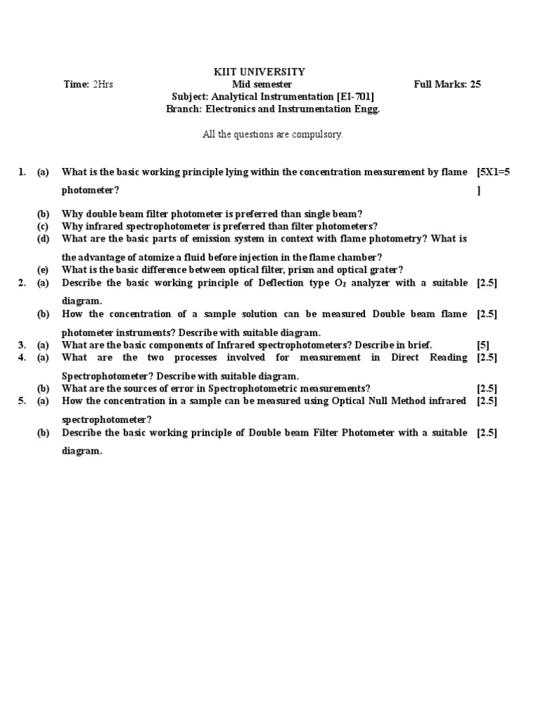 All The Questions Are Compulsory | PDF