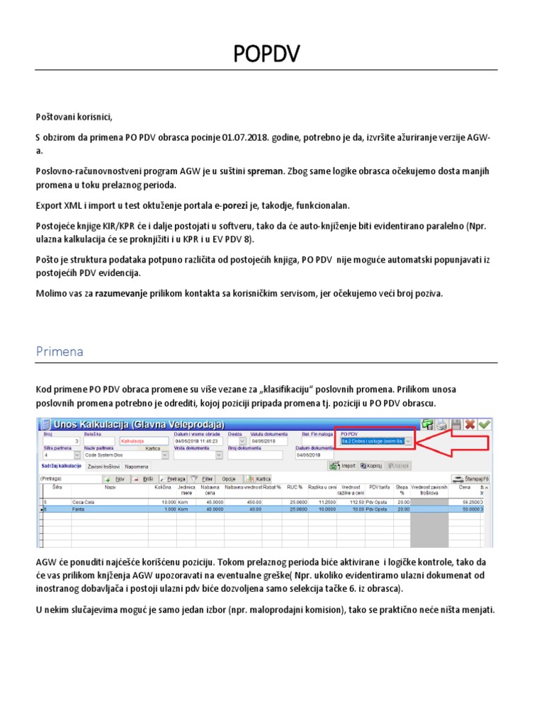 POPDV - Code System | PDF