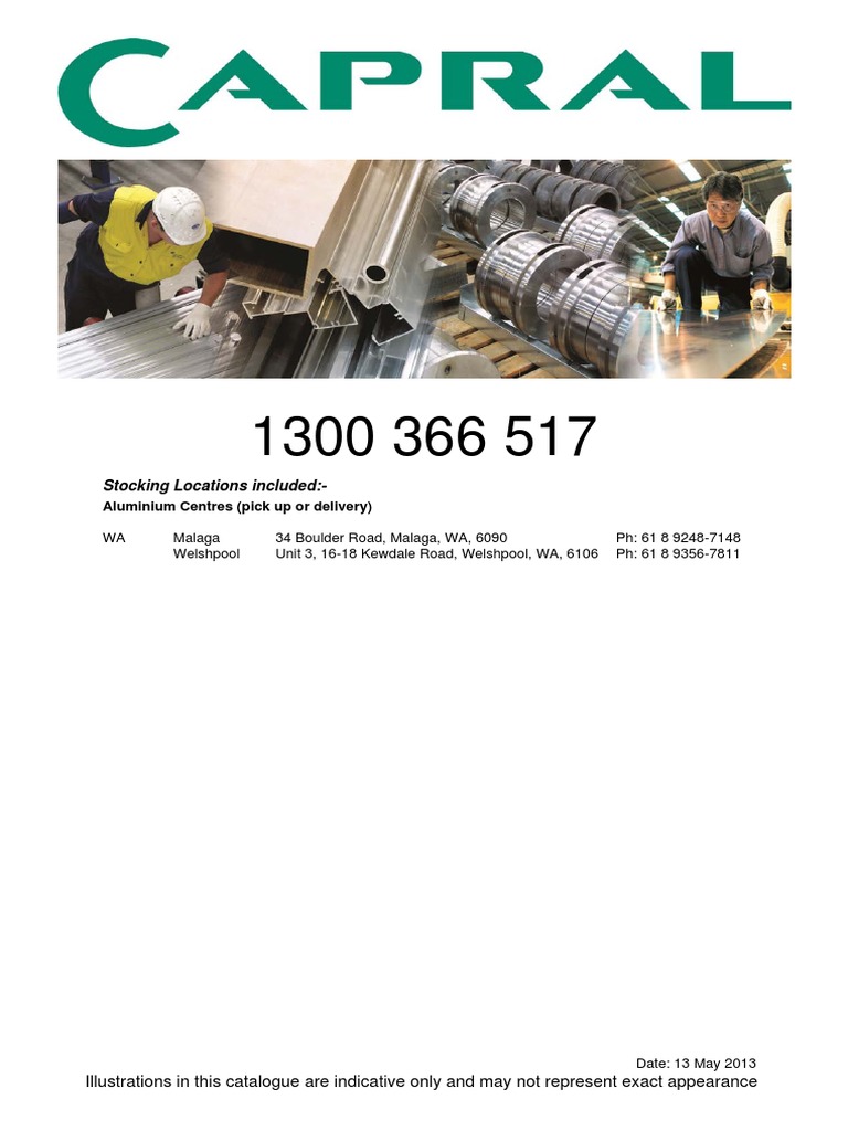 Capral IndustrialProducts-WA PDF | PDF | Extrusion | Industrial Processes