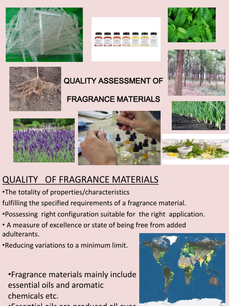 Quality Assessment of Fragrance Materials | PDF | Gas Chromatography ...