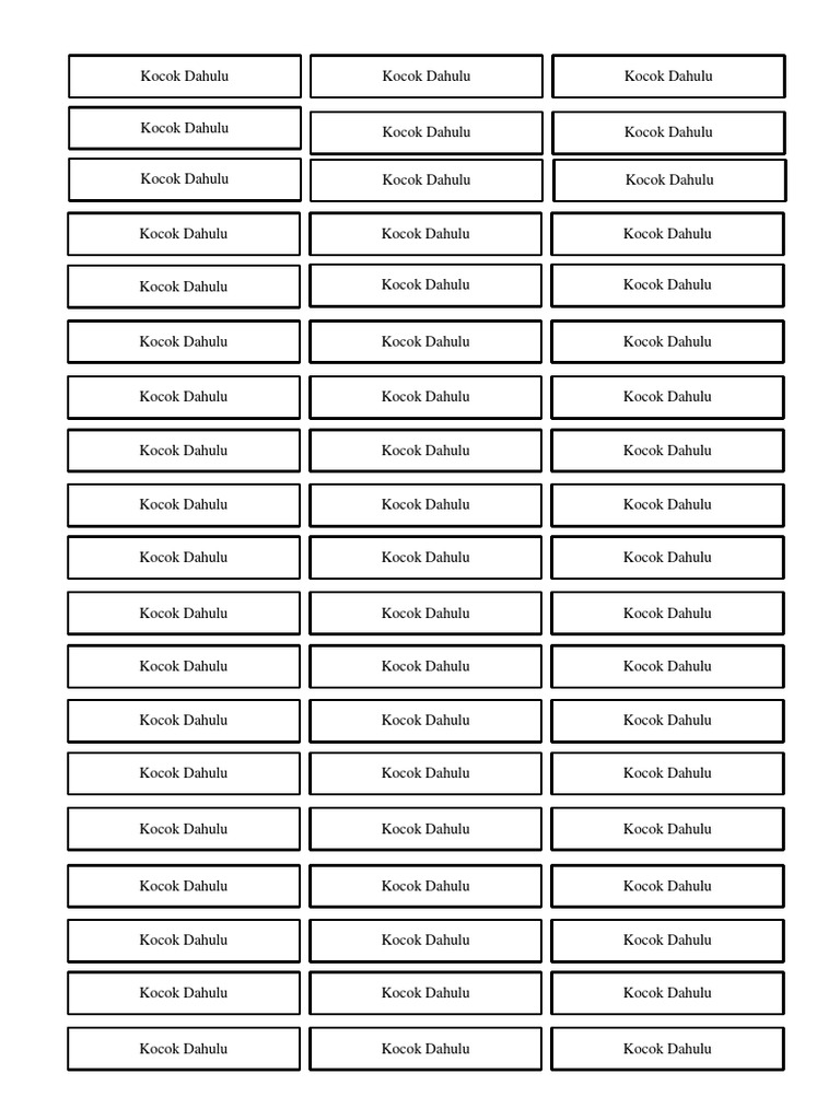 Label Kocok Dahulu | PDF