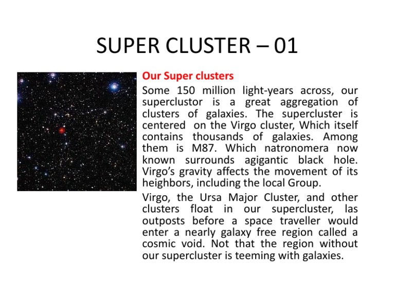 Super Cluster 1 | PDF | Cosmology | Physical Cosmology