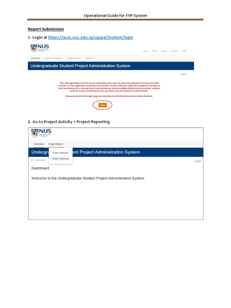 FYP System Report Submission Guide | PDF | Business