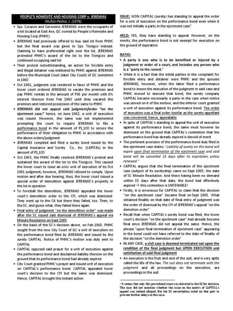 PHHC v. Jeremias and Other Cases | PDF | Annulment | Judgment (Law)