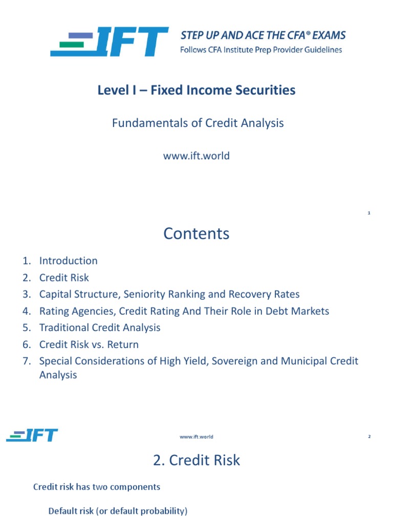 R56 Fundamentals Of Credit Analysis PDF Credit Rating Agency High