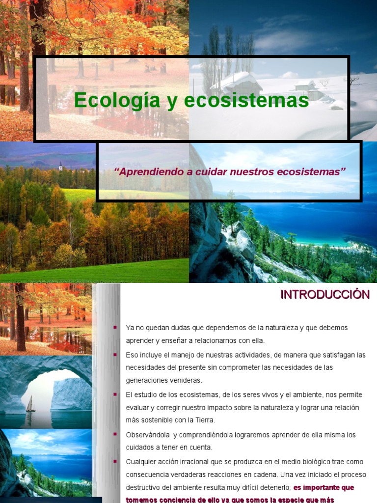 Generalidades de Ecologia | PDF | Ecosistema | Organismos