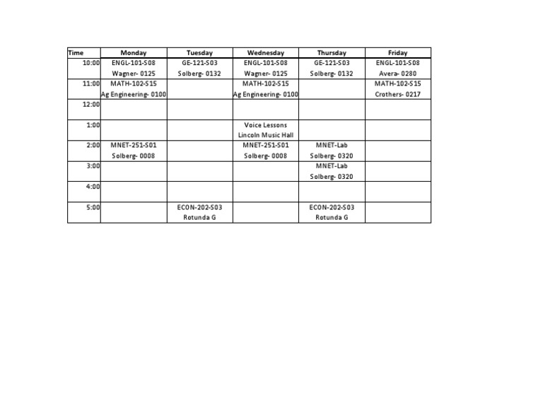 '10 '11 Schedule | PDF