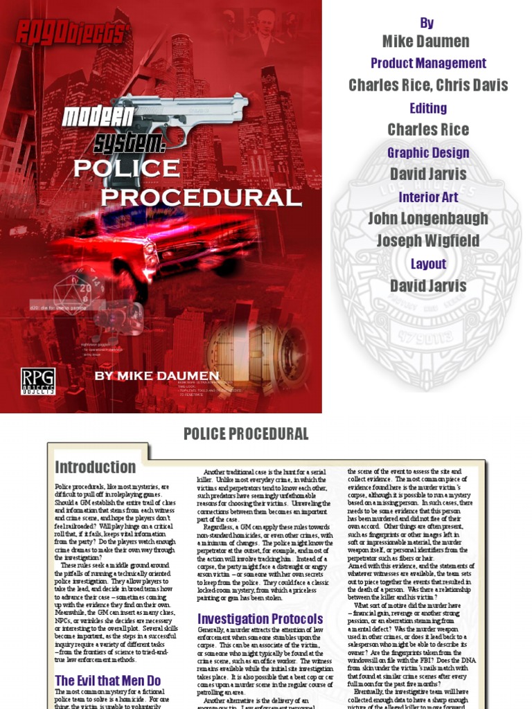 Modern System Police Procedures | PDF | Witness | Dna Profiling