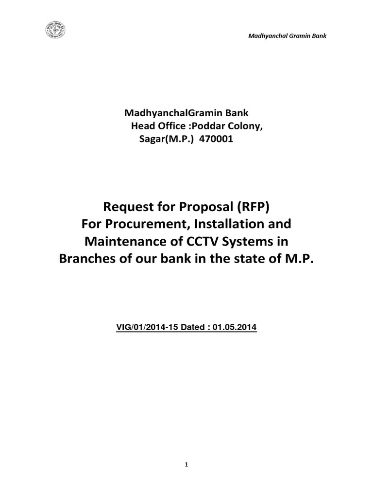 Corrigendum Gramin Bank MP | PDF | Request For Proposal | Contractual Term