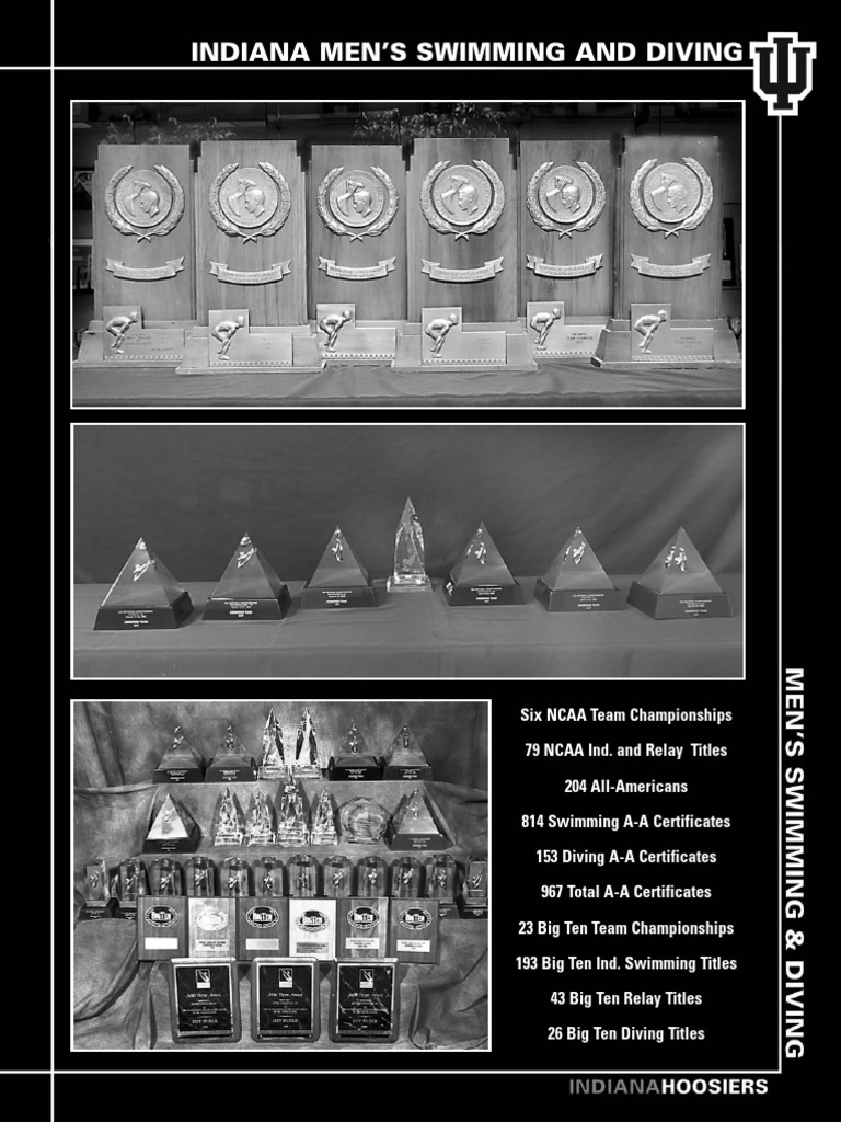 Indiana Men's Swimming and Diving | PDF | Indiana Hoosiers | Diving