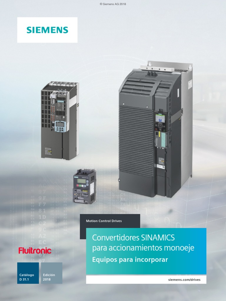 Catalogo Siemens Sinamics | PDF | Cybernetics | Control Engineering