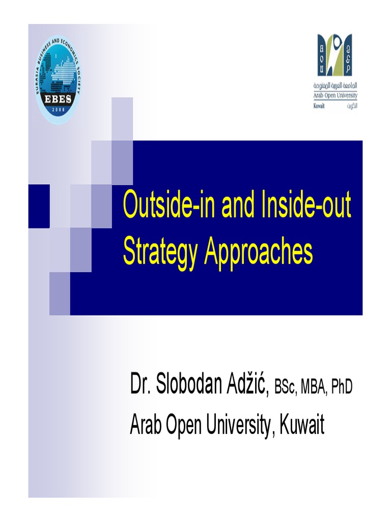 Outside in & Inside Out | PDF | Strategic Management | Marketing