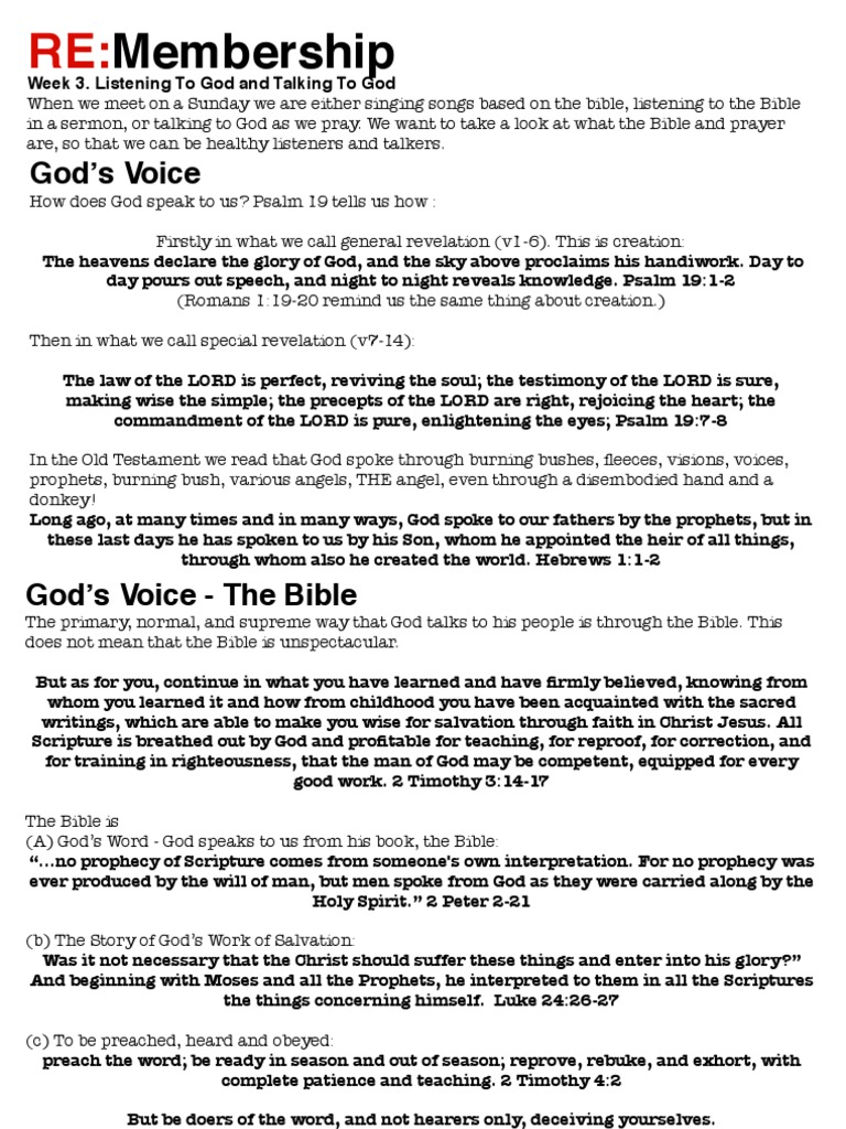 Membership Handouts 3 | PDF | Lord's Prayer | God The Father