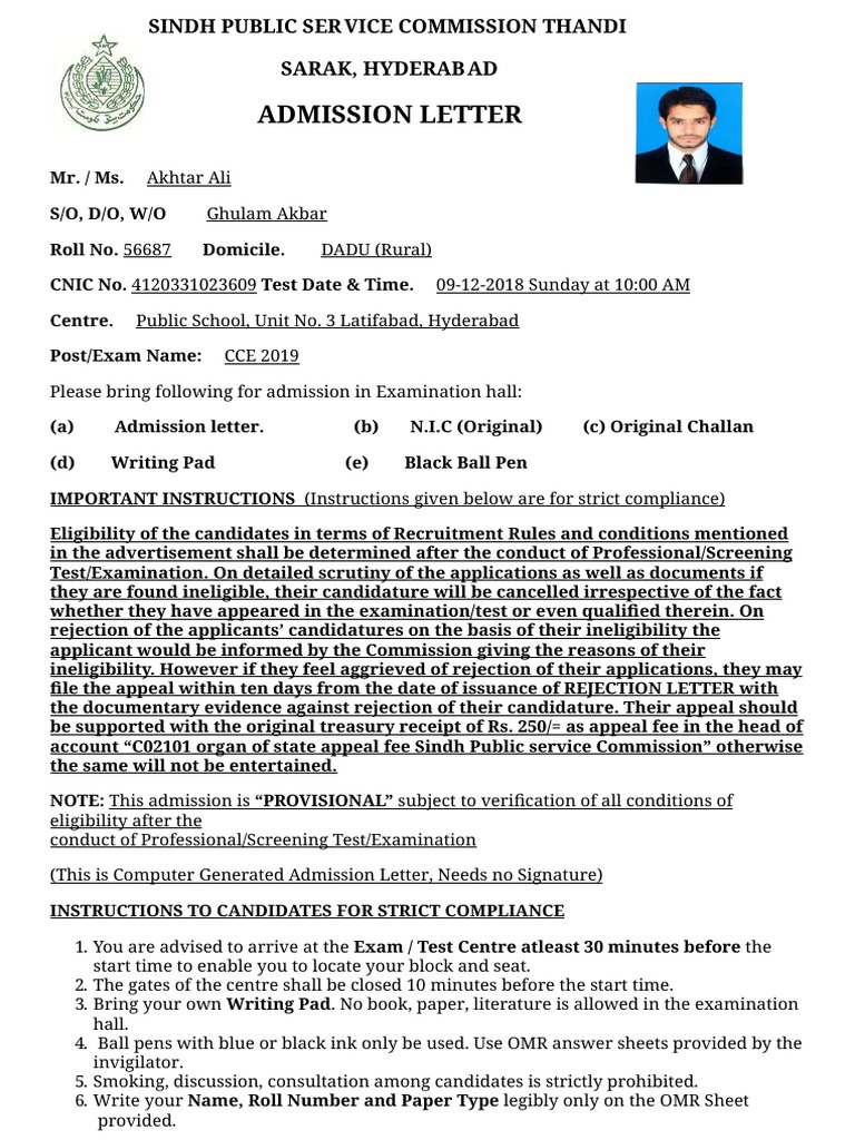 SPSC Challan Certificate | PDF | Government