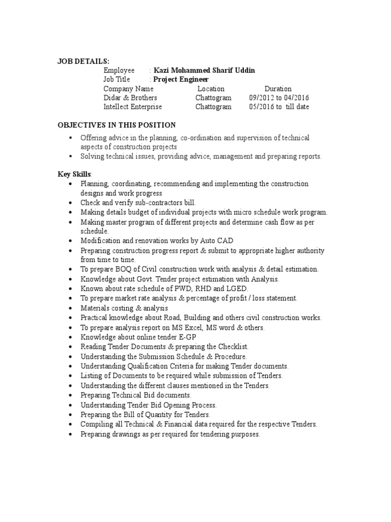 Job Assessment Report | PDF | Project Management | Engineering