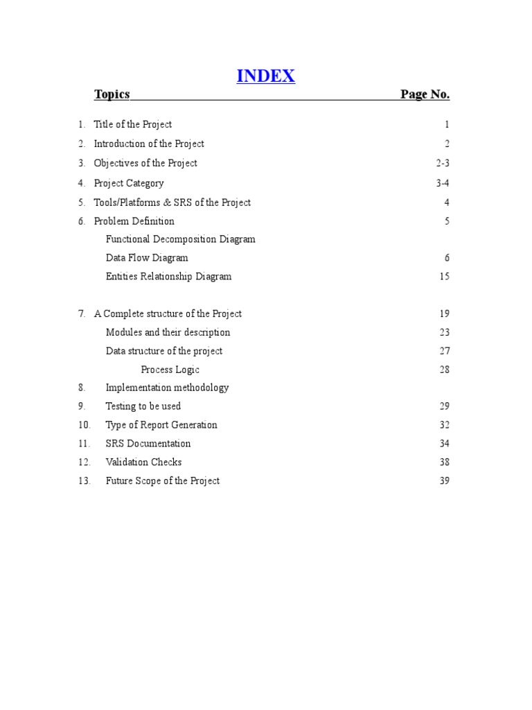 Index: Topics Page No | PDF