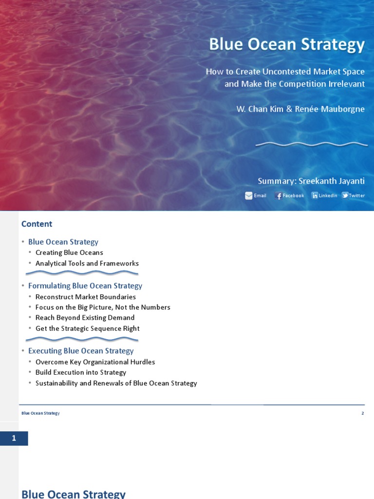 Blue Ocean Strategy | PDF | Strategic Management | Business Economics