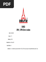 DEUTZ Trouble Code List EMR4 14.11.2014 | PDF