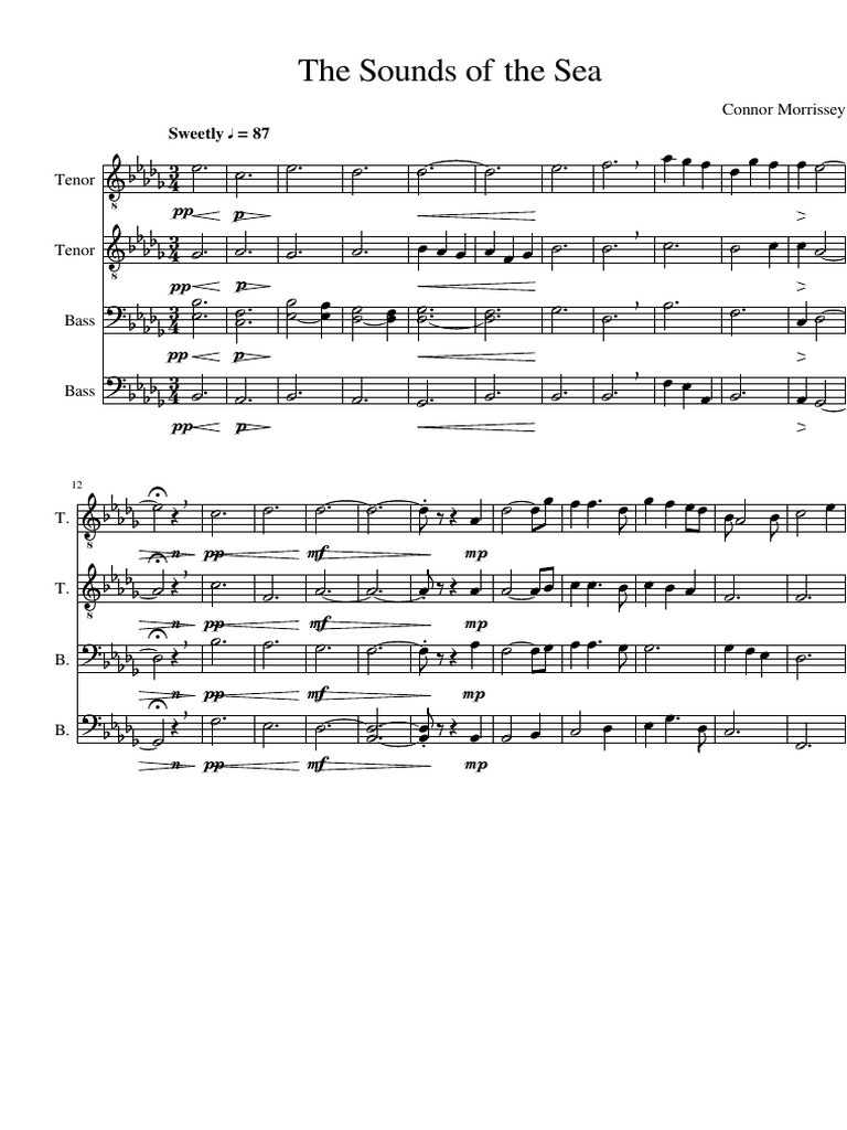 The Sounds of The Sea Working Title | PDF | Musical Compositions ...