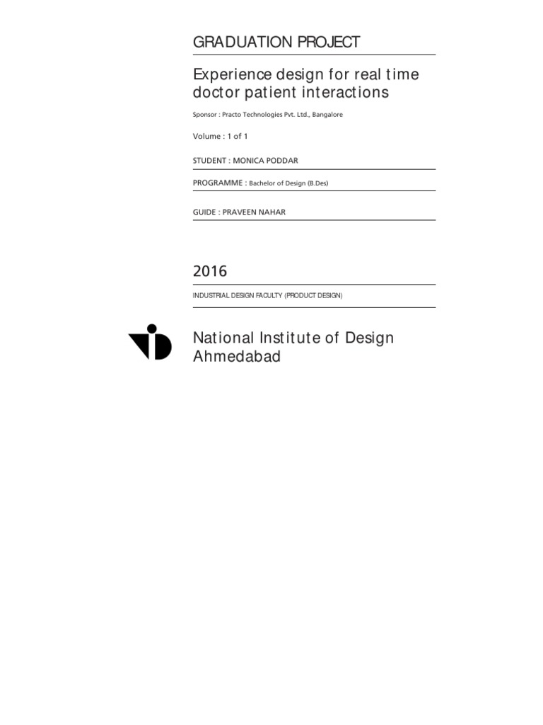 Experience Design For Real Time Doctor Patient Interactions | PDF ...