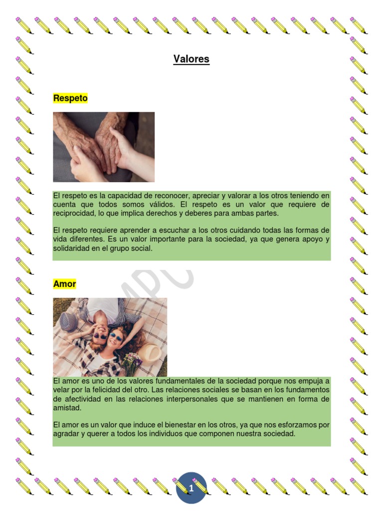 Los Valores | Descargar gratis PDF | Tolerancia | Libertad