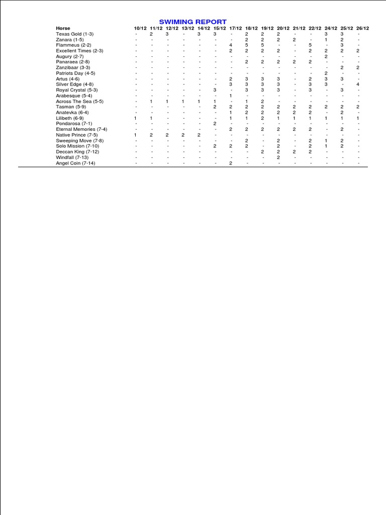 30-Day Swimwear Performance Report | PDF
