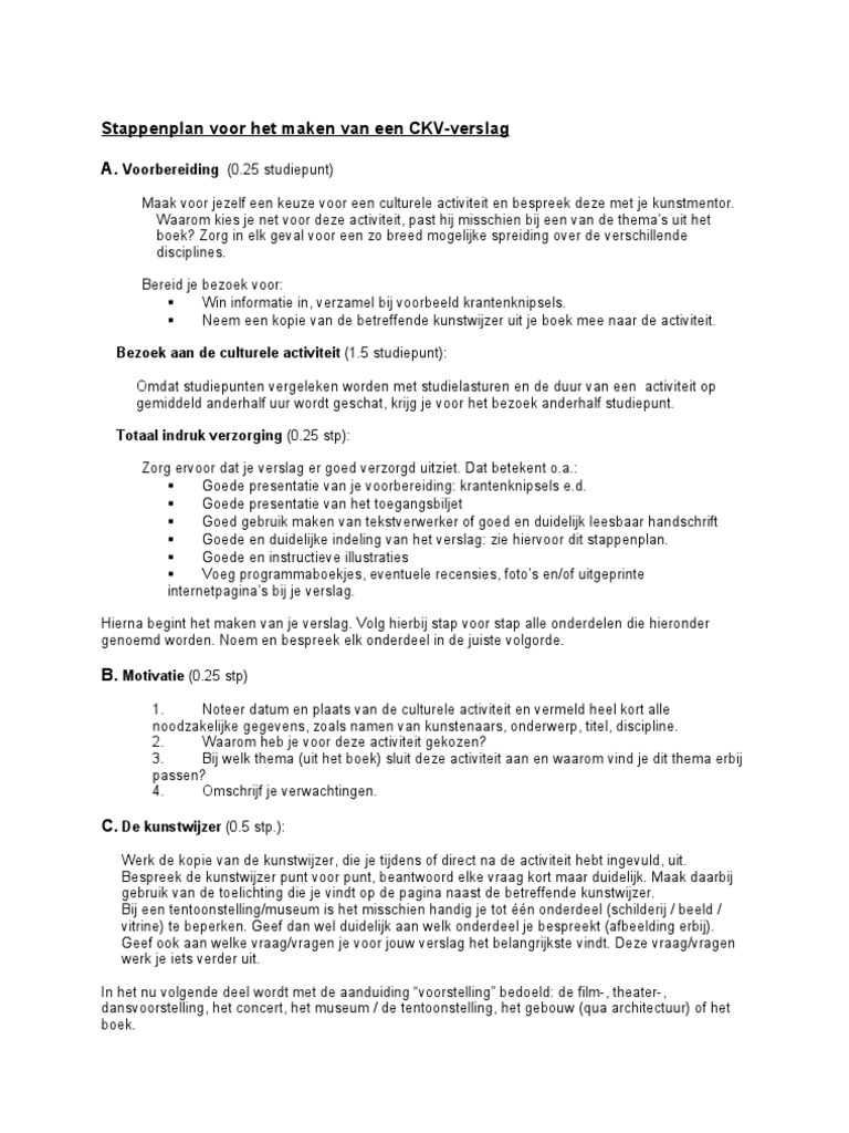 Maken Van Een CKV Verslag | PDF