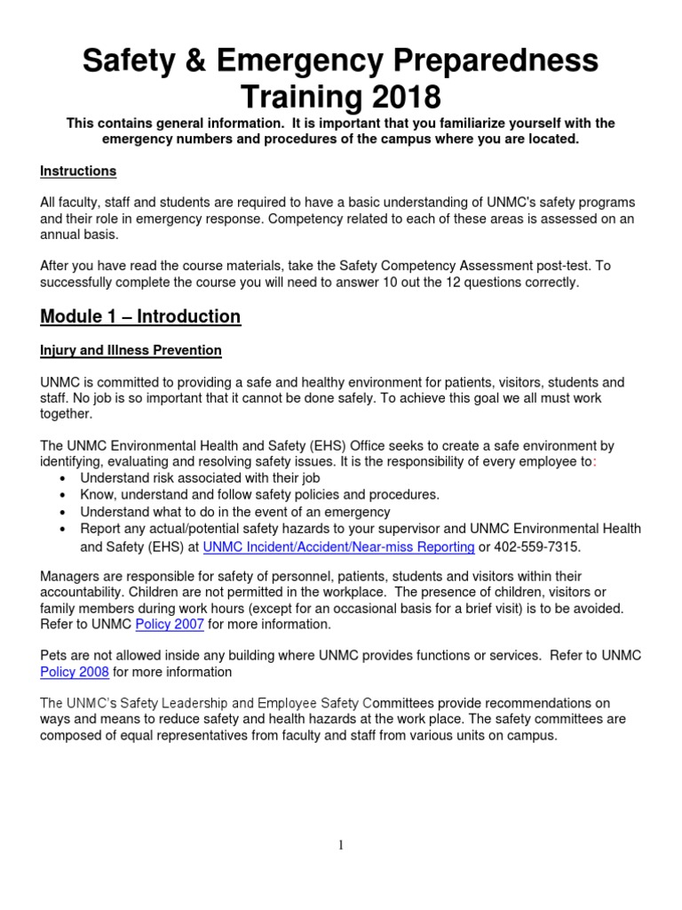 Safety Training Materials 2018 Final October 25 2018 PDF | PDF | Safety ...