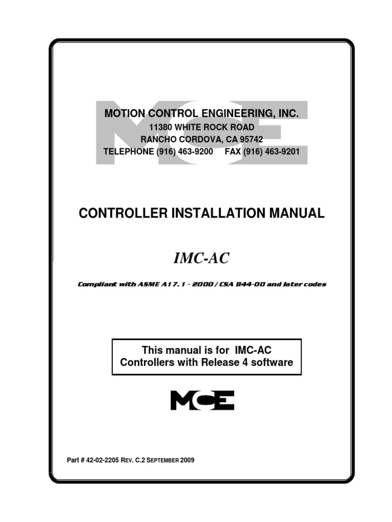 MCE IMC-AC (Rel 4) ASME 2000 (42-02-2205 Rev C2) 2 PDF | PDF | Air ...