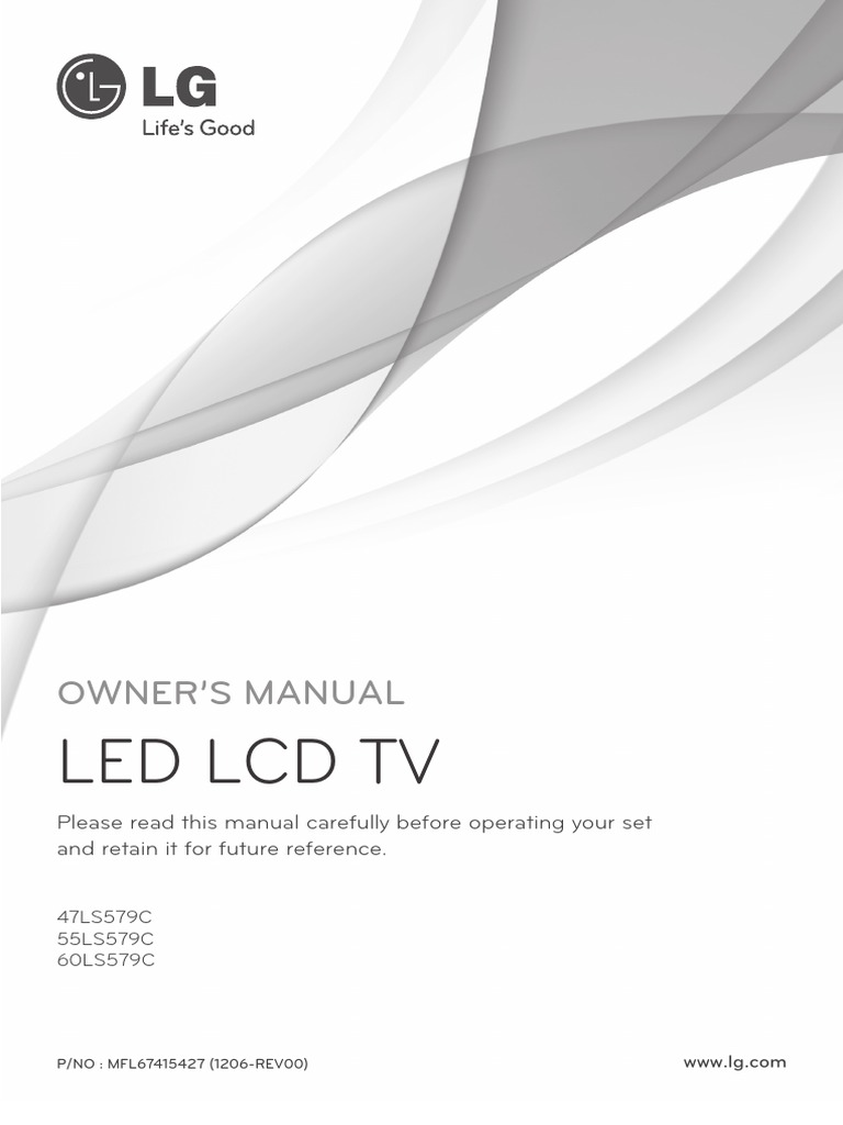Led LCD TV: Owner'S Manual | PDF