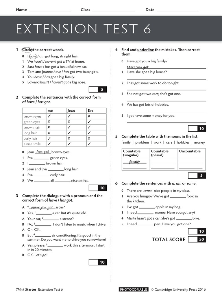 Think Starter Exttest6 | PDF | Philology | Language Arts & Discipline