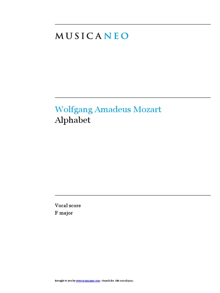 Abc de Mozart PDF | PDF