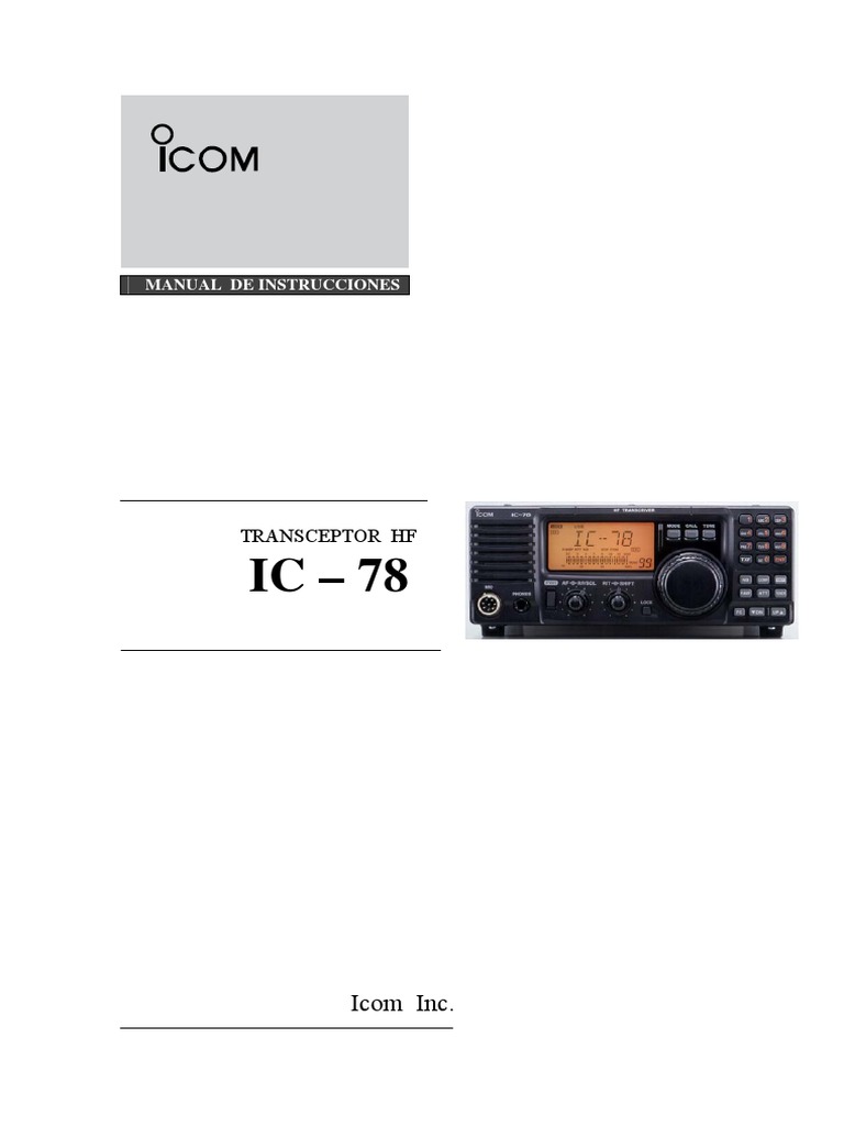 Icom Ic 78 Manual Esp PDF | PDF | Informática
