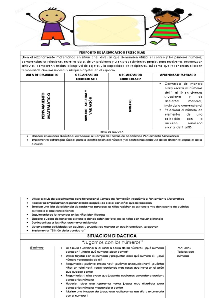 Jugamos Con Los Numeros | PDF | Educación de la primera infancia ...